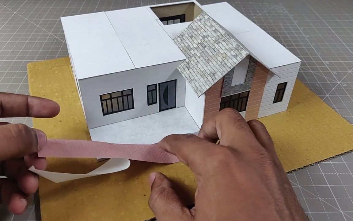 【手工】建筑模型制作 - 小型建筑设计第 2 部分