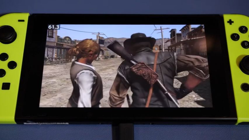 switch超频运行60帧《荒野大镖客》演示