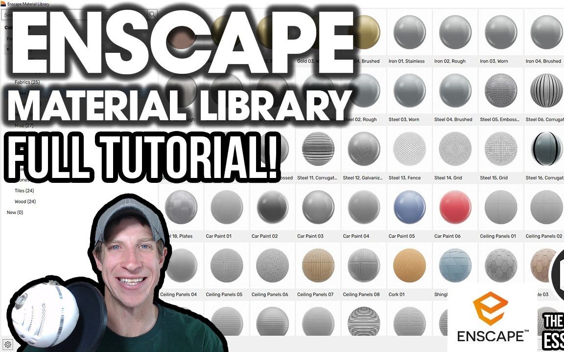 如何使用新的 Enscape 材质库和编辑器!