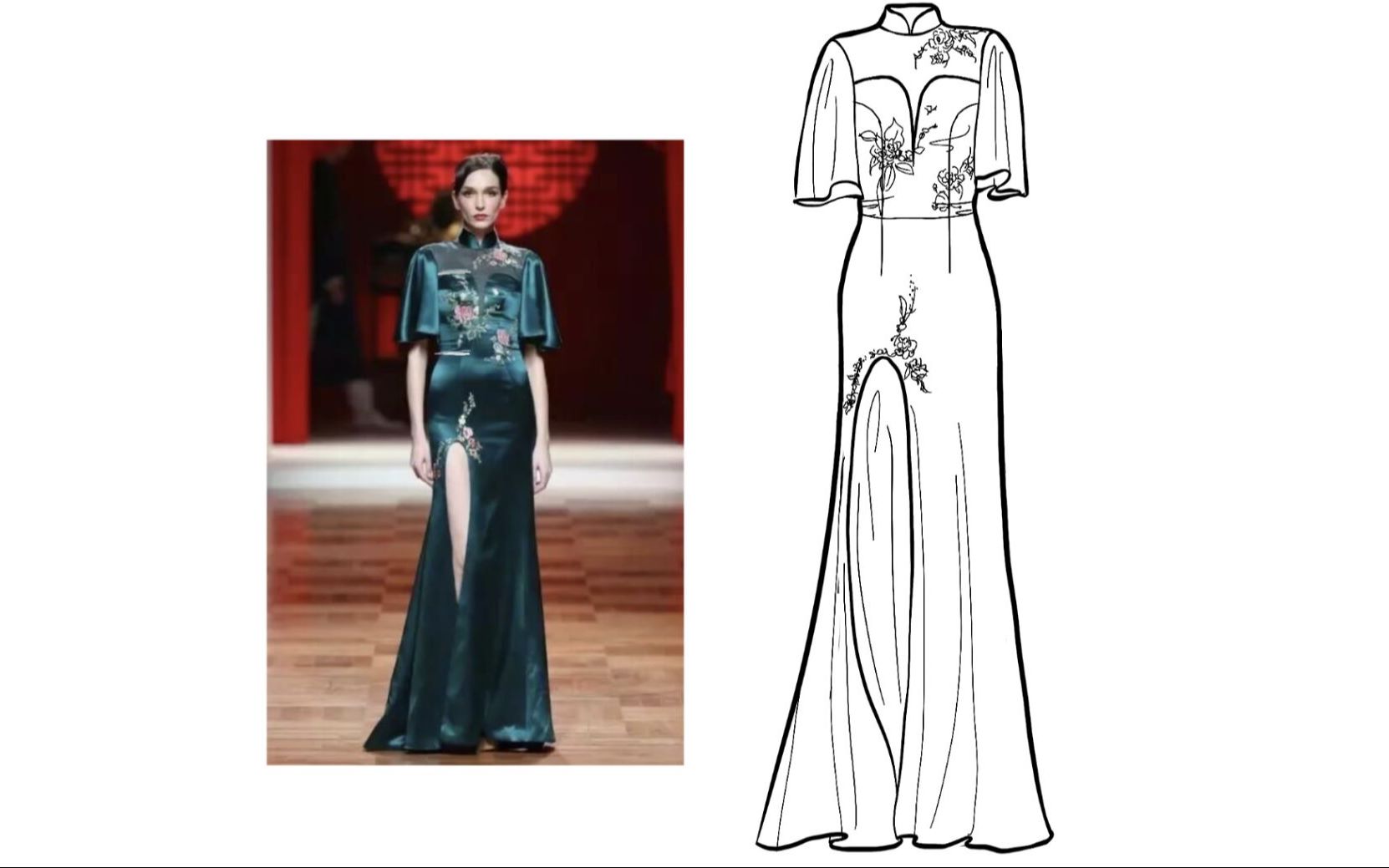 手绘款式图系列课程-方形人体比例法 服装设计考研