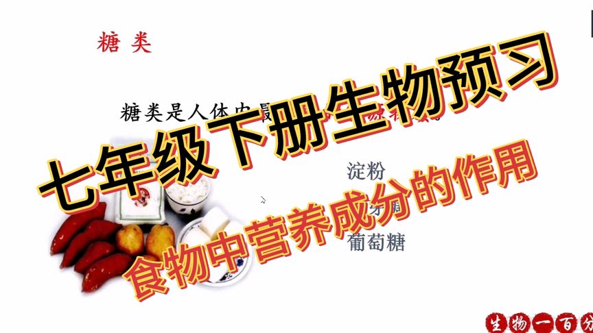 七年级下册生物预习_食物中营养成分对人体有重要的作用(2)