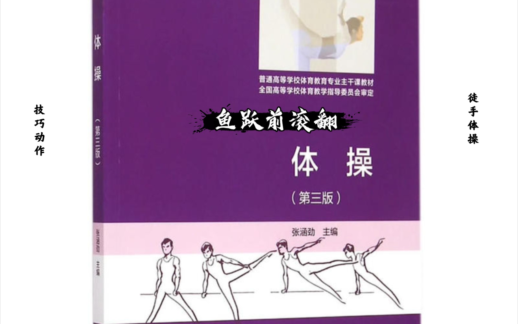...1.5 鱼跃前滚翻 高校竞技体操,技巧动作,徒手体操,动作示范,保护方法,...