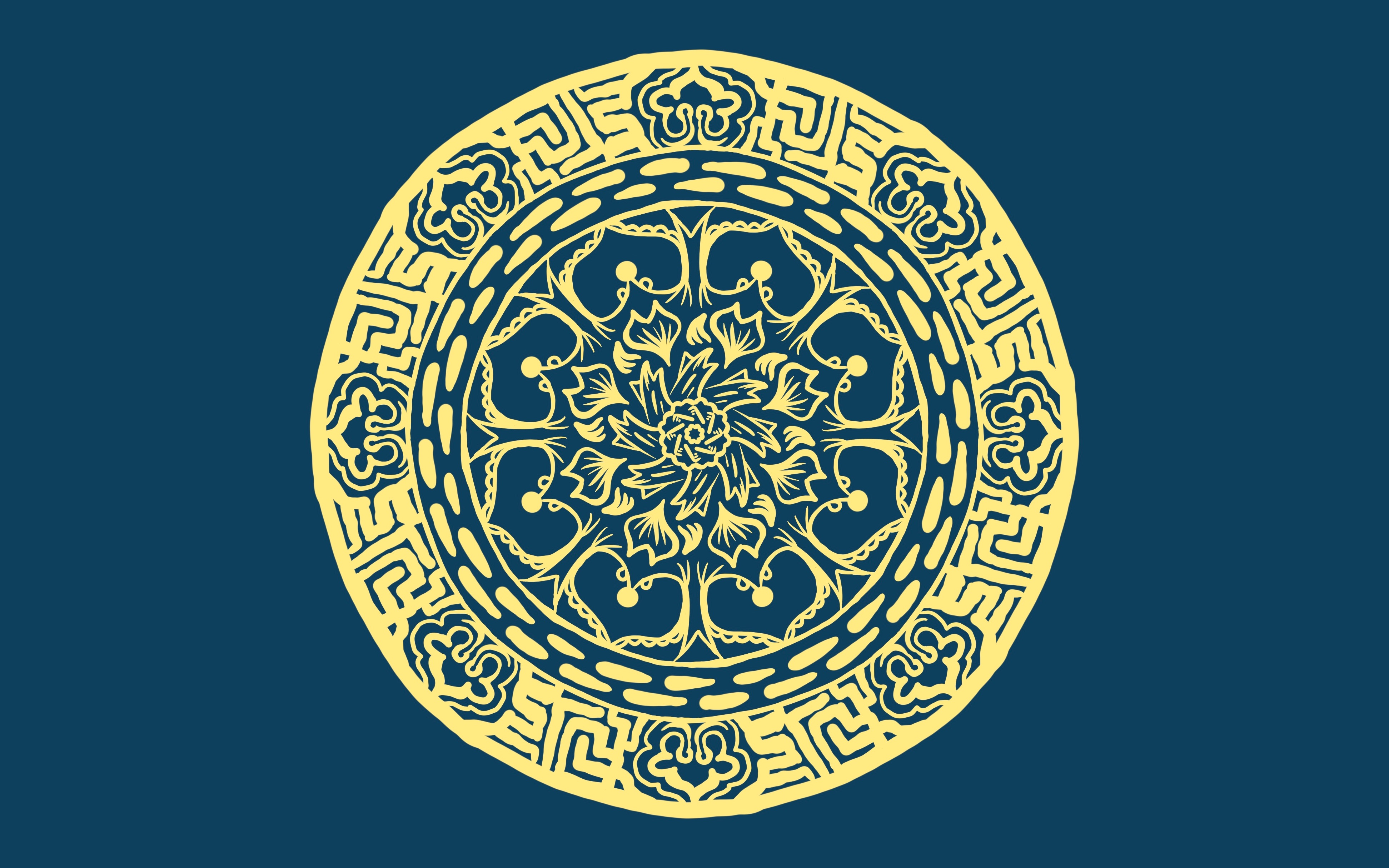 【Procreate】No.4 中国传统纹样设计-瓦当花纹