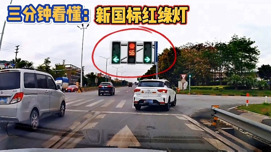 三分钟学会新国标红绿灯,只会看红绿灯就错了,这才是正确做法