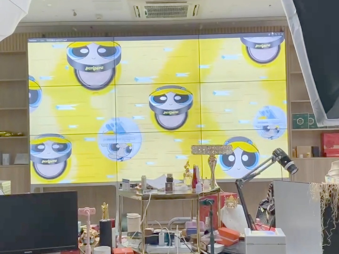 店铺高清液晶拼接屏#展厅实拍 #液晶显示屏 #广告设计制作 #大屏幕