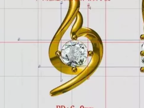 珠宝设计jewelcad(入门到专业)视频教程第十八课jewelcad假反吊坠