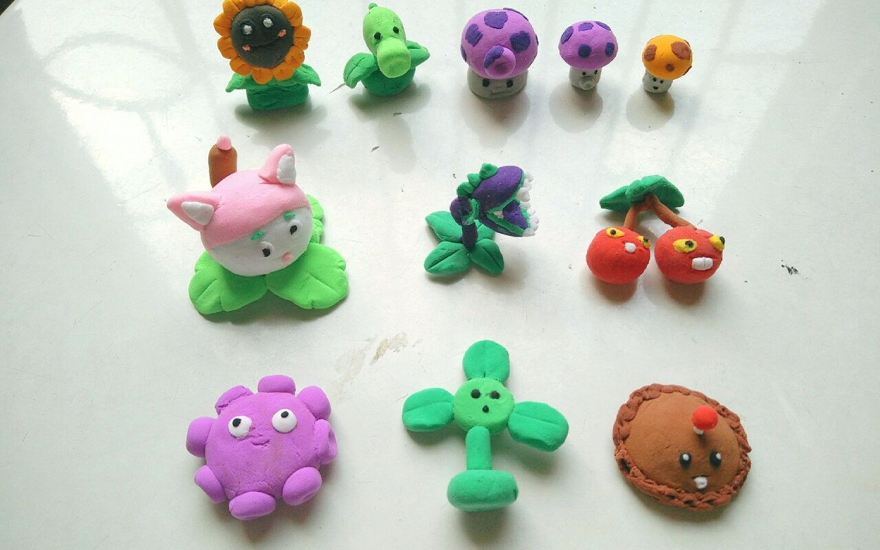 【超轻粘土】植物大战僵尸(定格 作品展示)