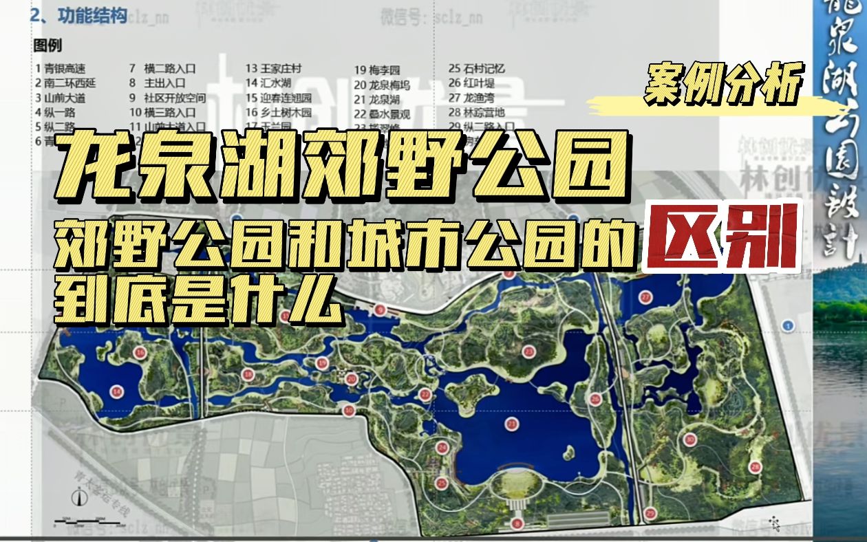 【林创优景】案例分析|龙泉湖郊野公园。郊野公园和城市公园在设计上...