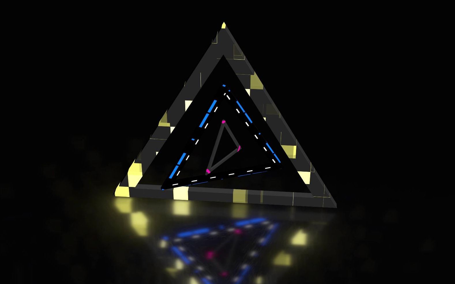 【AE教程】炫酷的3D三角形动画_