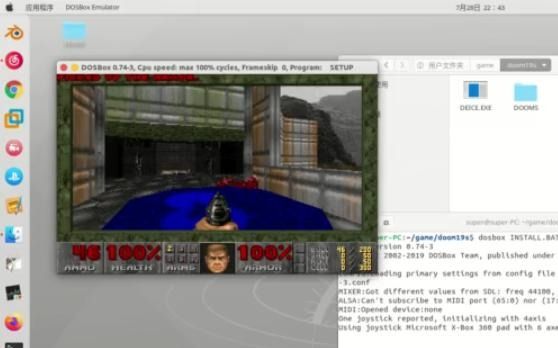 ubuntu dos游戏 毁灭战士安装运行