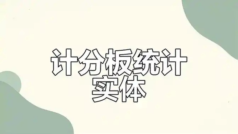 服务器计分版实体数量统计与智能应用