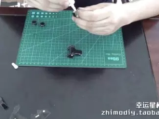 巴雷特纸模型制作视频-前后瞄准器