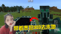 我的世界:实体303能去末地吗?果然刚下去就炸了!