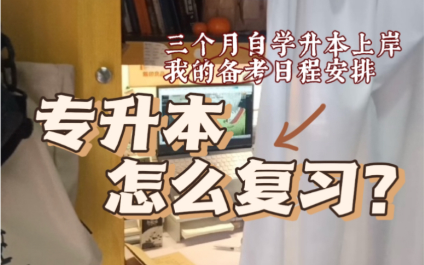 【专升本进来看】专升本复习时间规划(自学参考|备考期间的崩溃日记