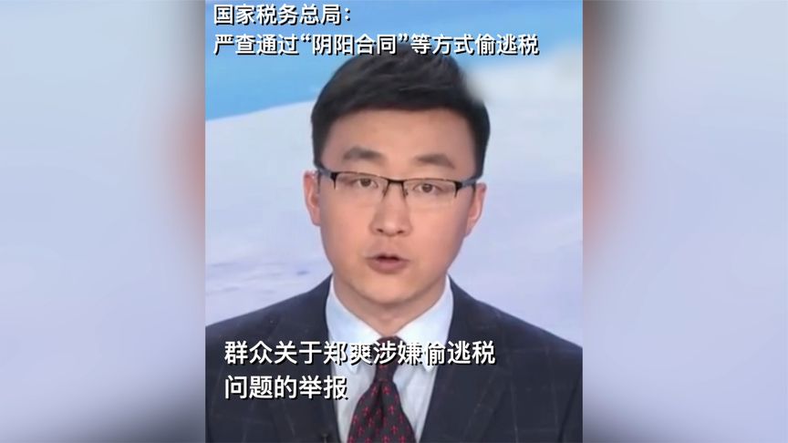 国家税务总局:严查通过“阴阳合同”等方式偷逃税