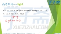 高考单词讲解light