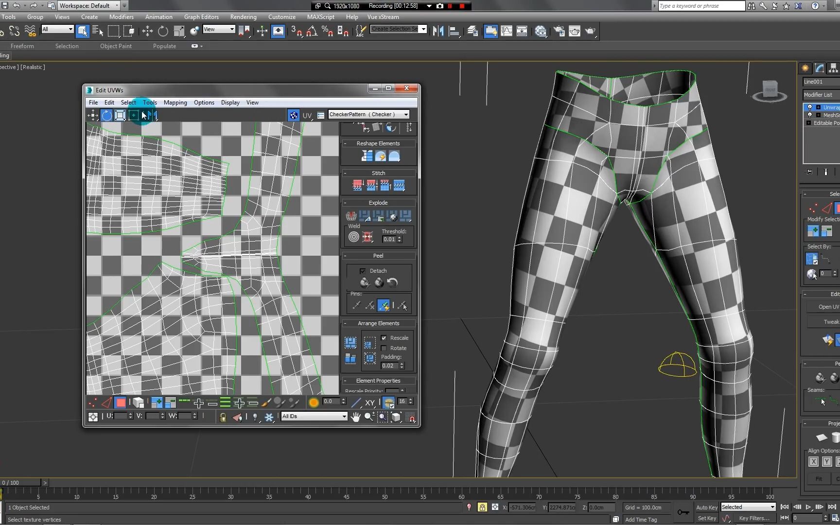 3DS MAX UV贴图解包教程!超快超简单