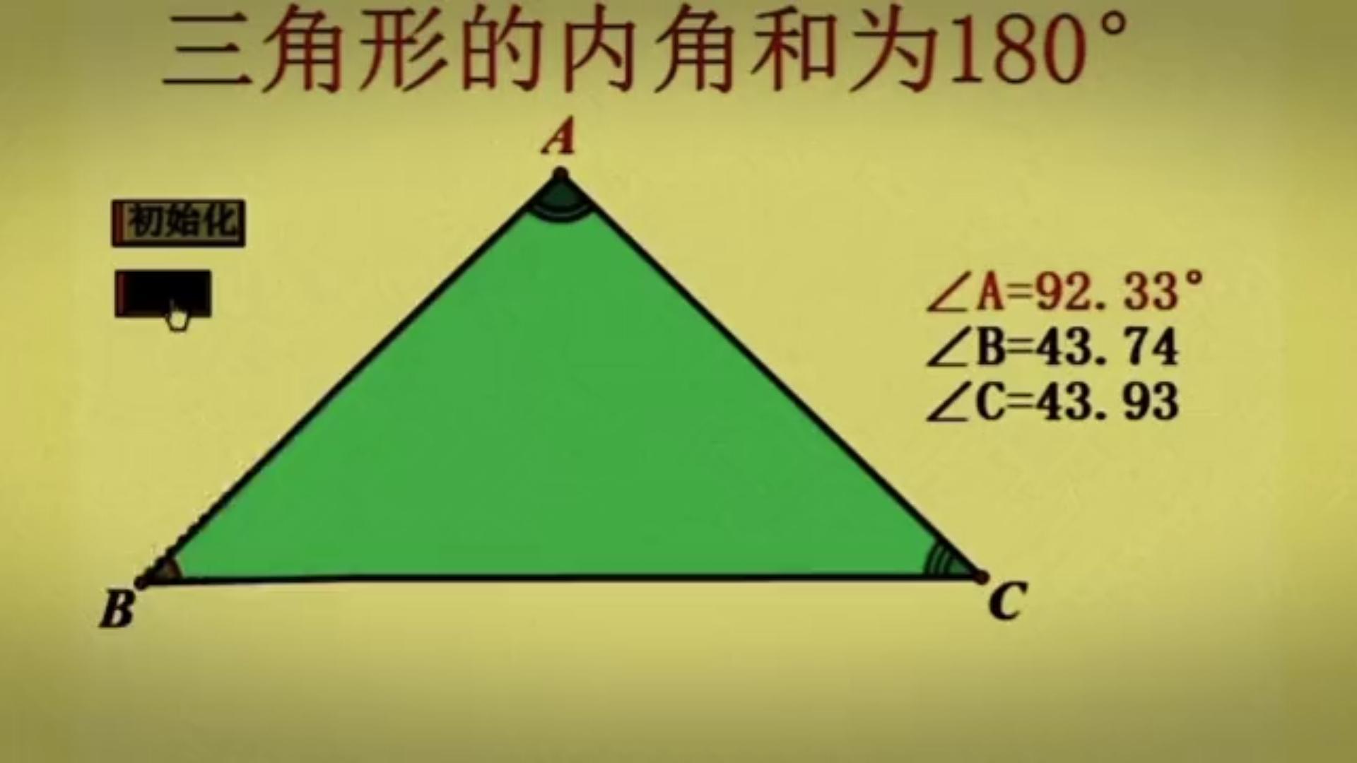 孩子上初中的家长记得收藏,三角形内角和的原理