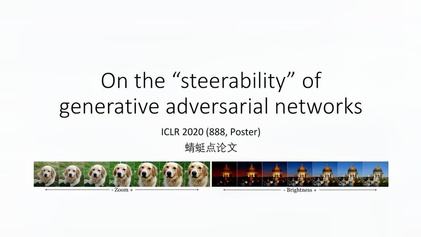 AI论文 生成模型GAN的可操纵性