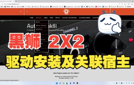 【视频教程】黑狮 BlackLion Revolution 2X2 声卡如何安装驱动及关联...