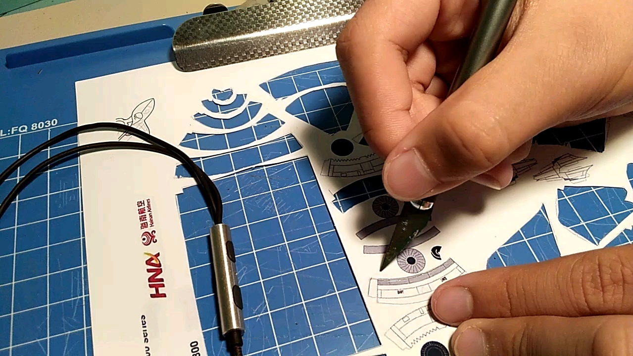 沉浸式海南航空波音787纸模型制作