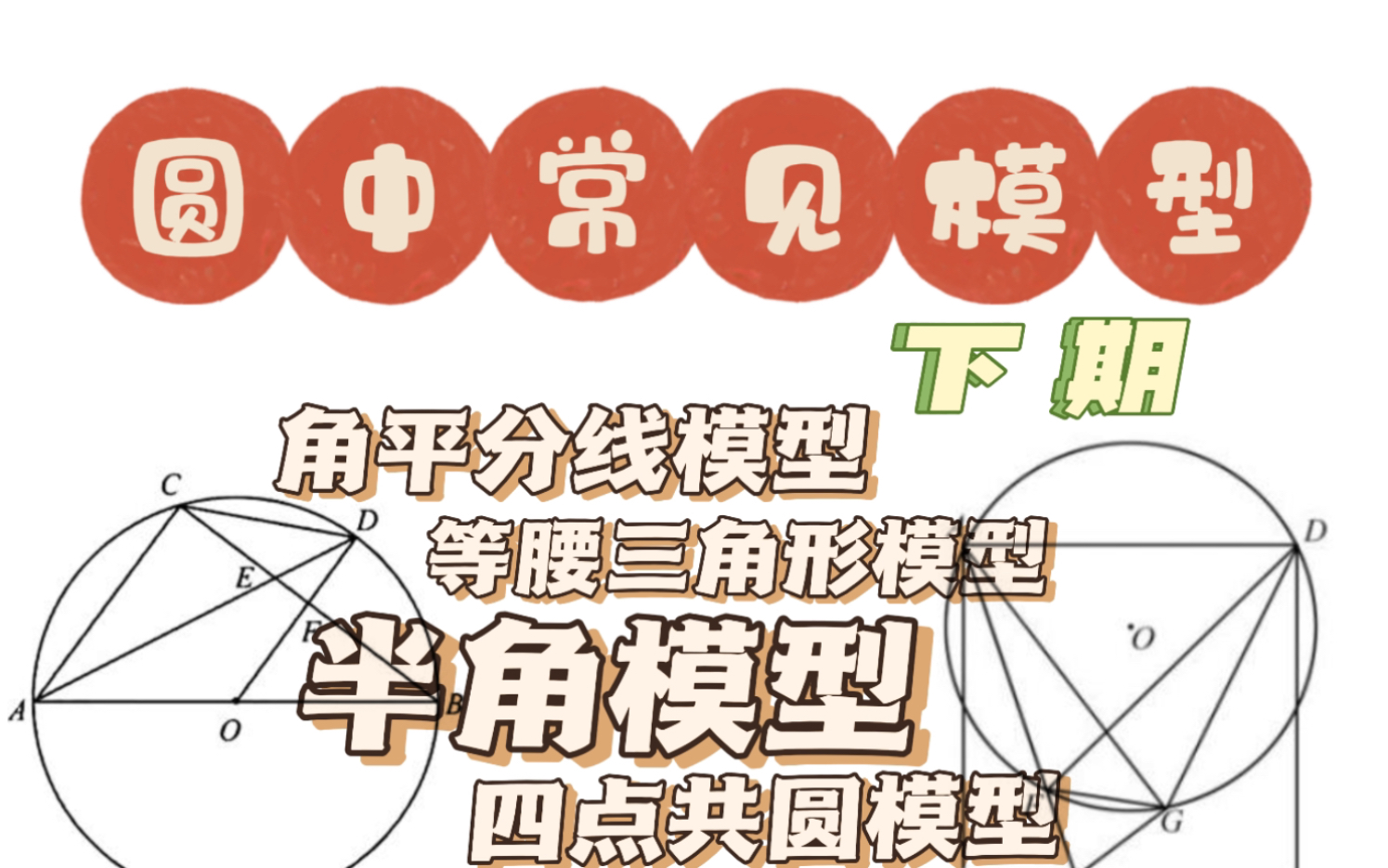 【中考数学】圆中常见模型|七类基本模型(下)