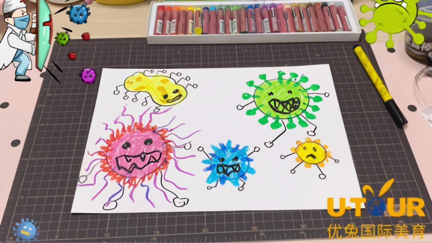 一天一个绘画小技巧--'"病毒”的画法