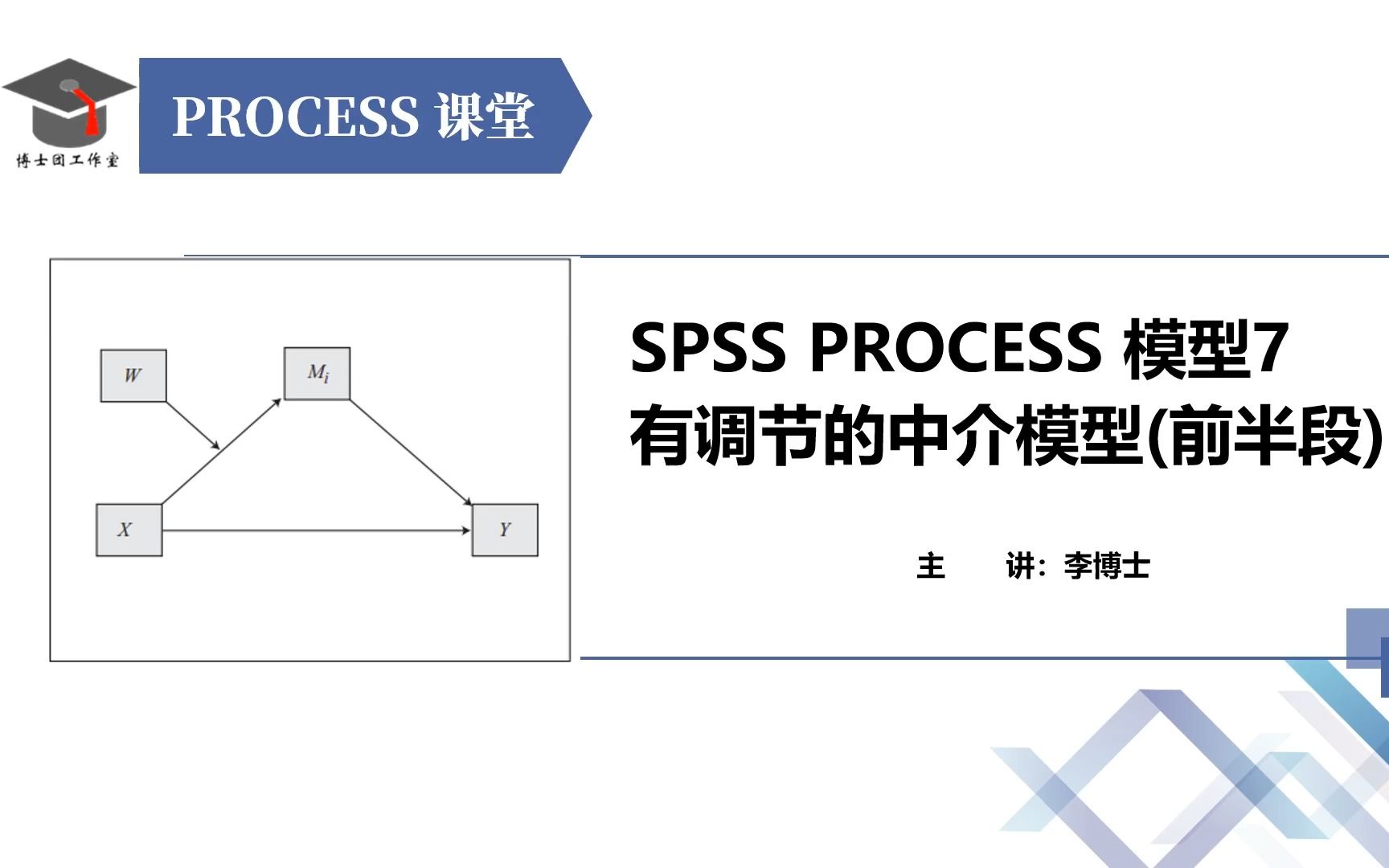 SPSS PROCESS 模型7 有调节的中介模型(前半段)分析,实操及结果解读
