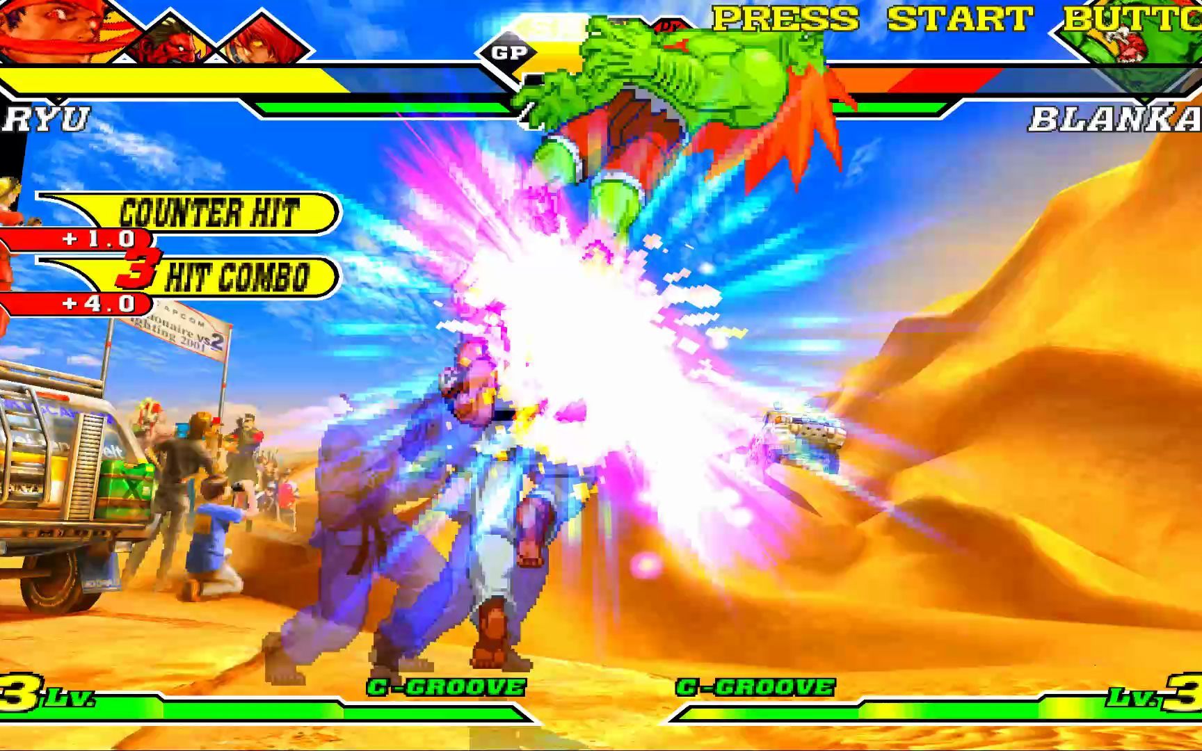 PS2《卡普空对SNK 2:百万格斗2001》模拟器测试