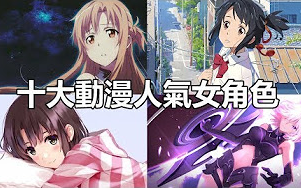 2017十大动漫女角色人气排行榜 大家心目中的第一是谁呢?