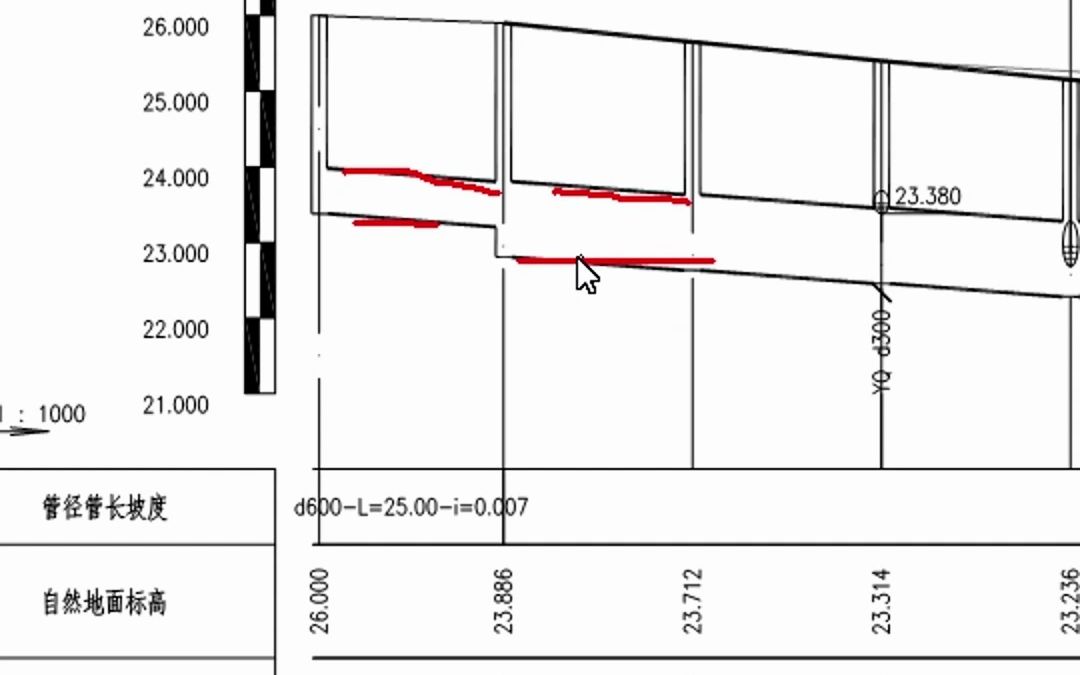 两个管内底标高所表达的意思
