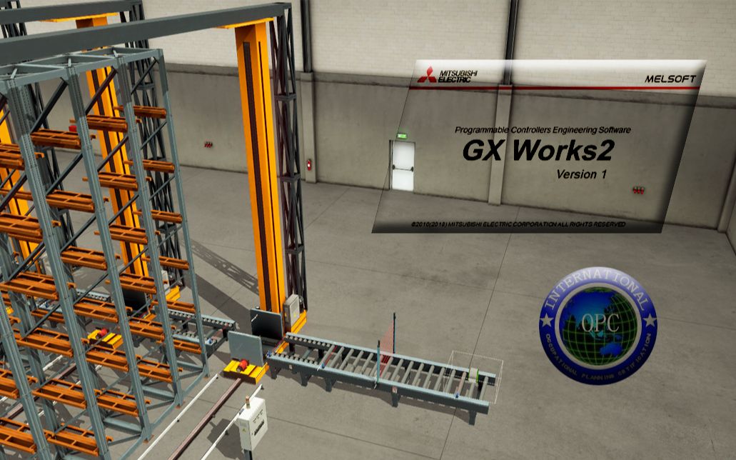 三菱PLC+MXOPC服务器+FactoryI/O自动化仓库