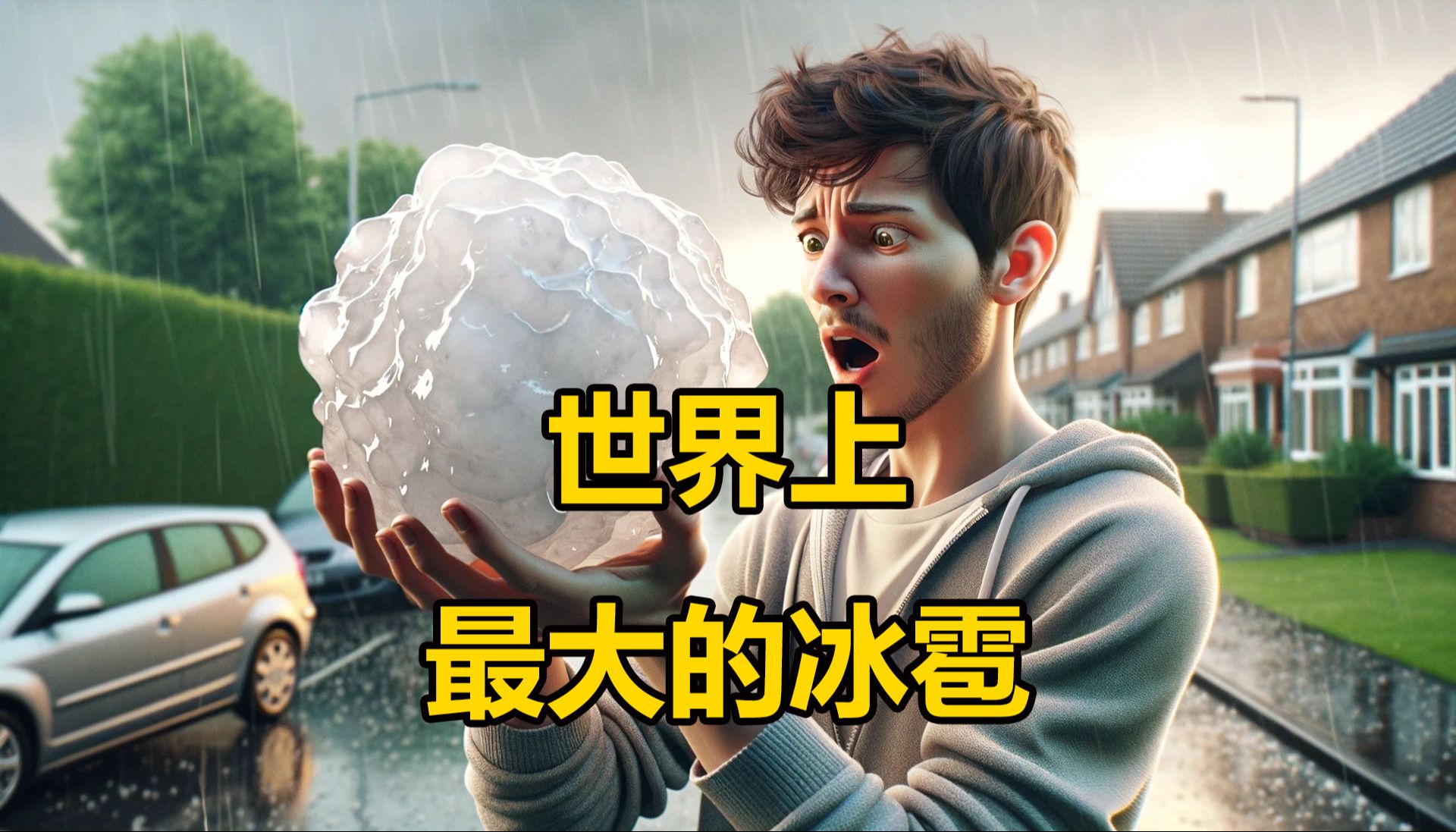 世界上最大的冰雹:足球大小,重1公斤