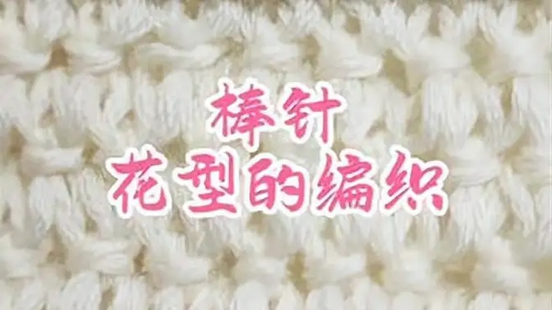 这款棒针花型用来编织衣服围巾都不错