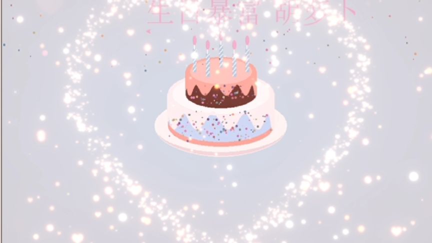 我用代码画蛋糕,把特别的礼物送给特别的你,祝好朋友生日暴富!