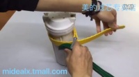 美的滤芯专卖店 10寸滤瓶拆卸图 万能扳手用法