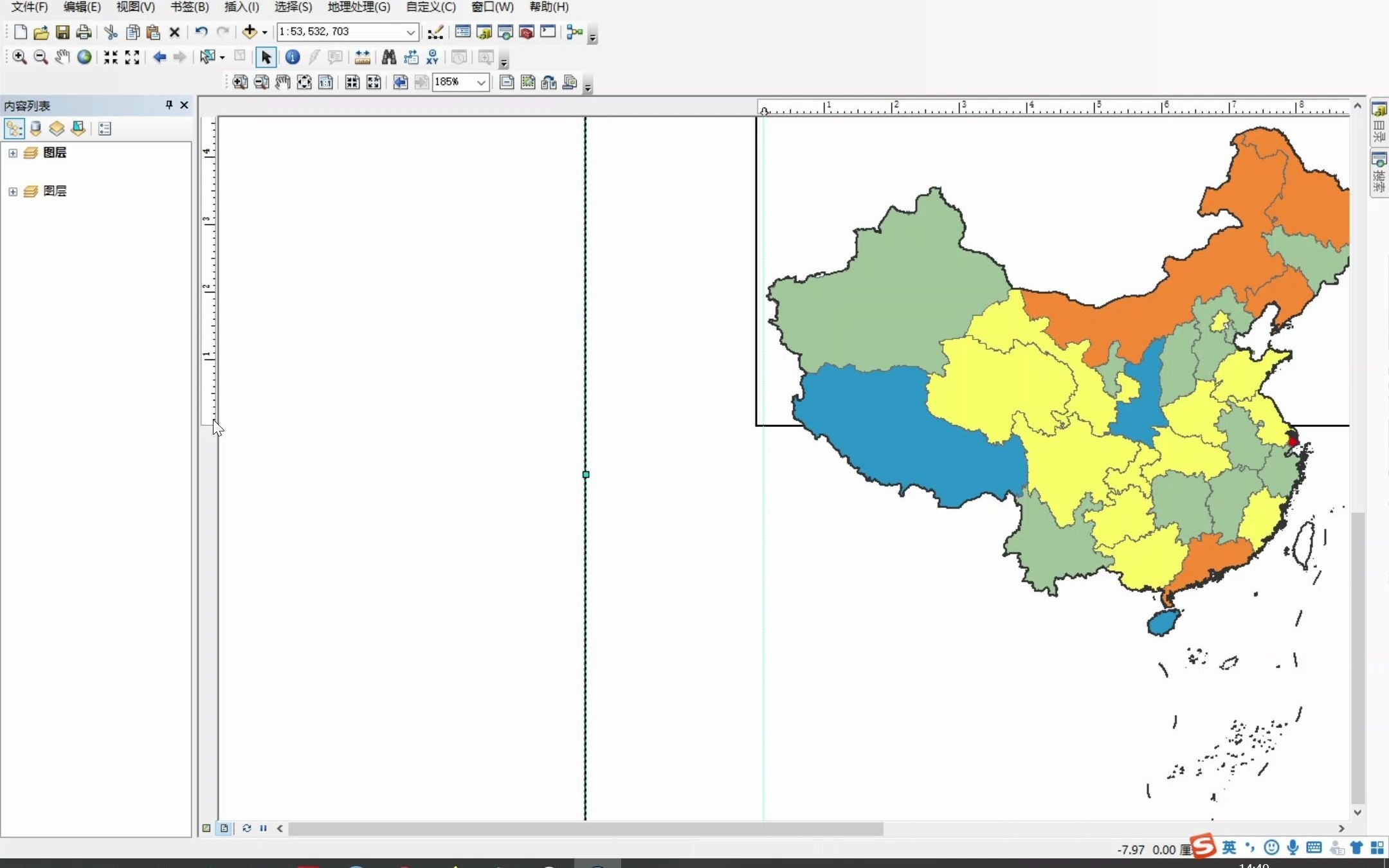 利用Arcgis绘制中国地图