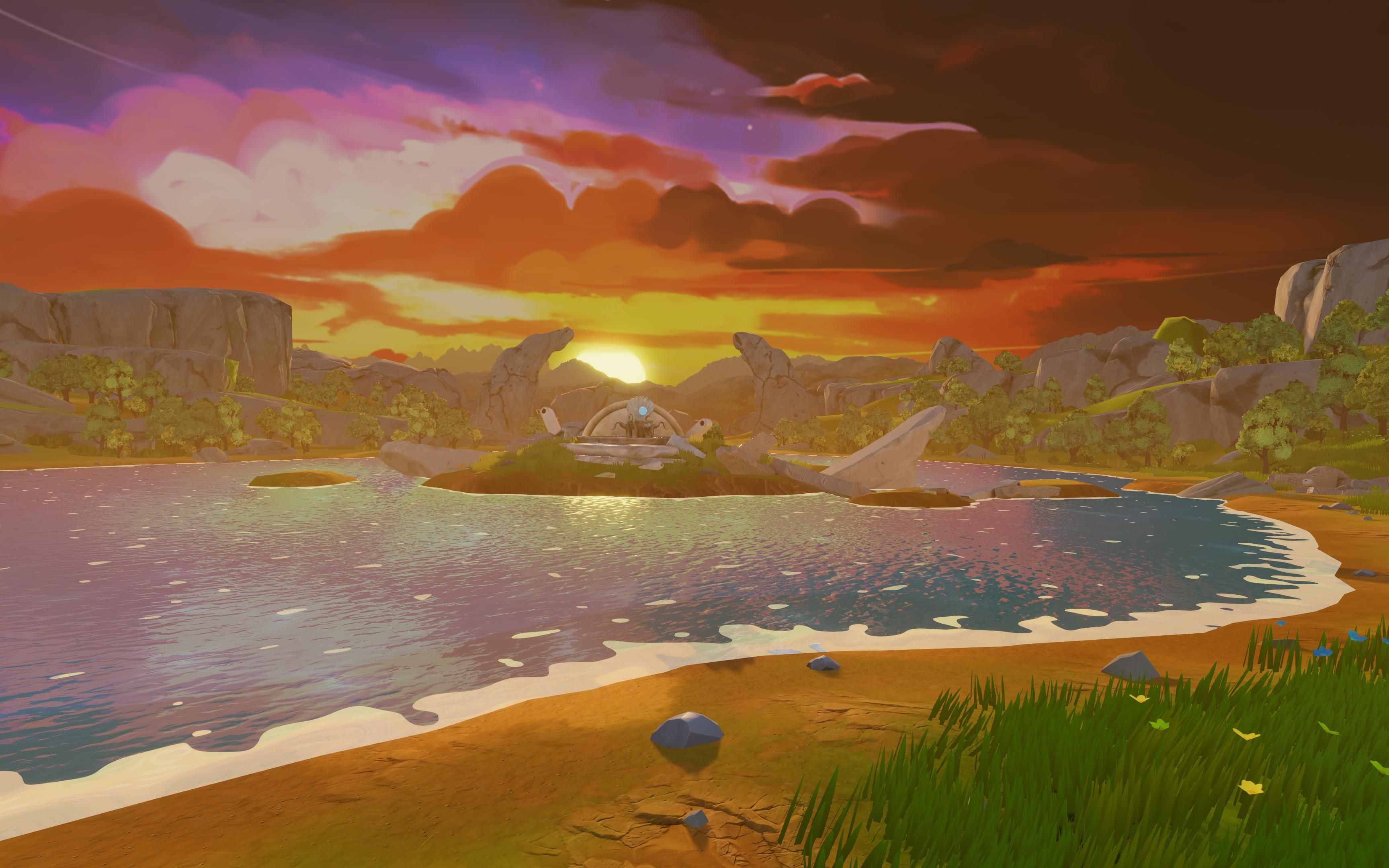 Unity场景作品 全资产独立自制 黄昏下的遗迹