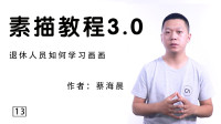 蔡海晨素描教程3.0版本13集—退休人员如何学习画画