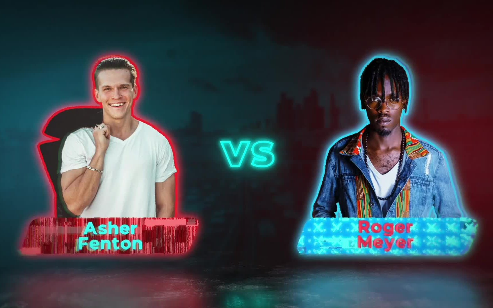 5677-多种风格VS比赛对战PK选手介绍动画视频包装AE模板