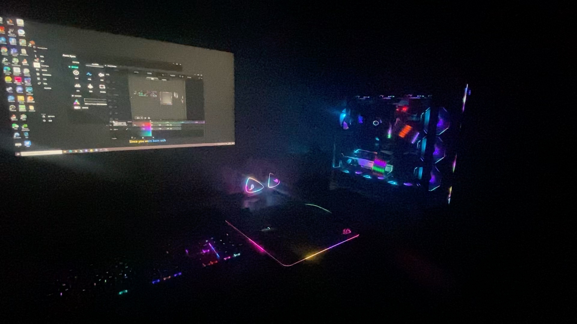 华硕主板控制微星超龙,神光同步test3