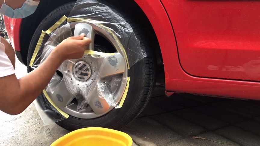 轮毂坏了不要去4S店自己动手修复只需40元,给你教程你看效果如何