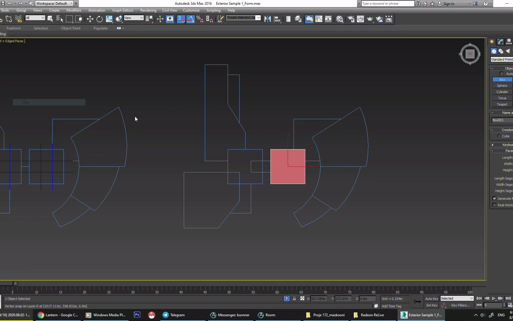 【出图技巧】3d max博物馆概念草图!