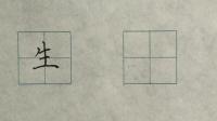 硬笔书法楷书每日一字: 生
