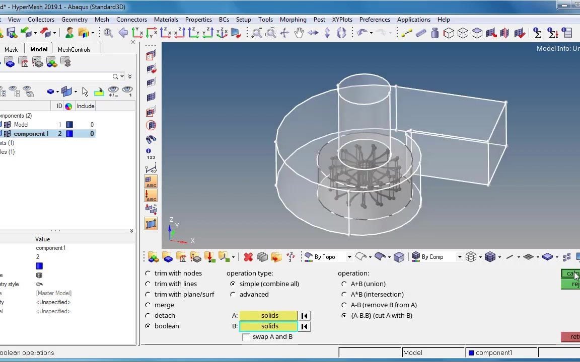 基于HyperMesh的风机网格划分(For fluent)