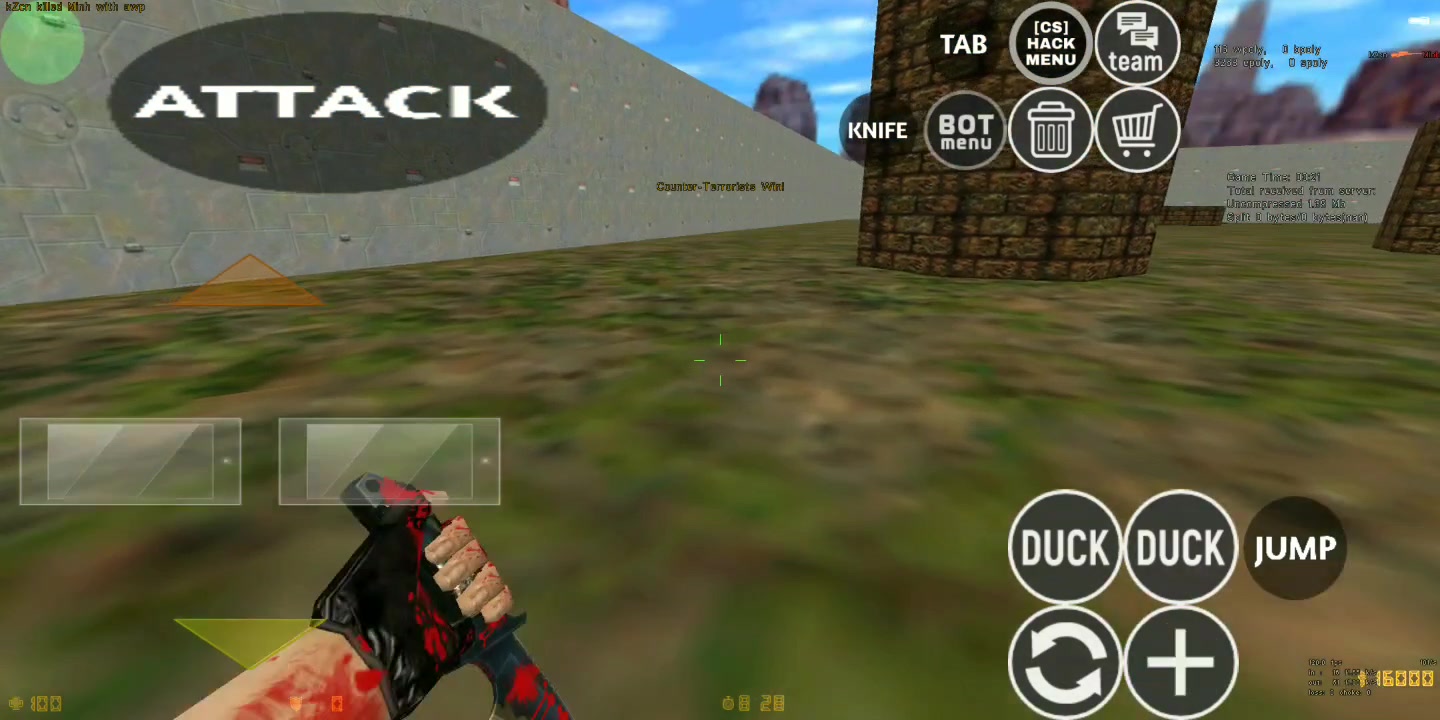 手机cs1.6 1v1和bot打酱油