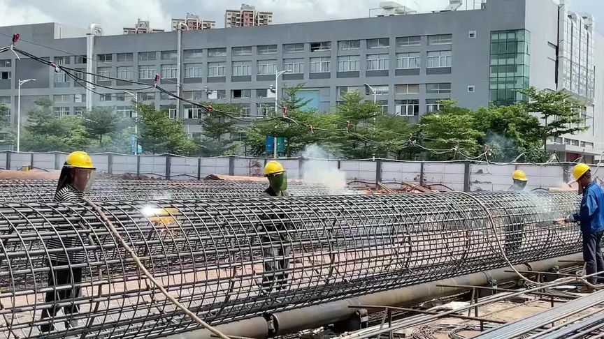 #工地小哥 #钢筋笼制作