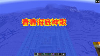 我的世界:海底神殿入口有点难找,只好强行破开墙面进入神殿