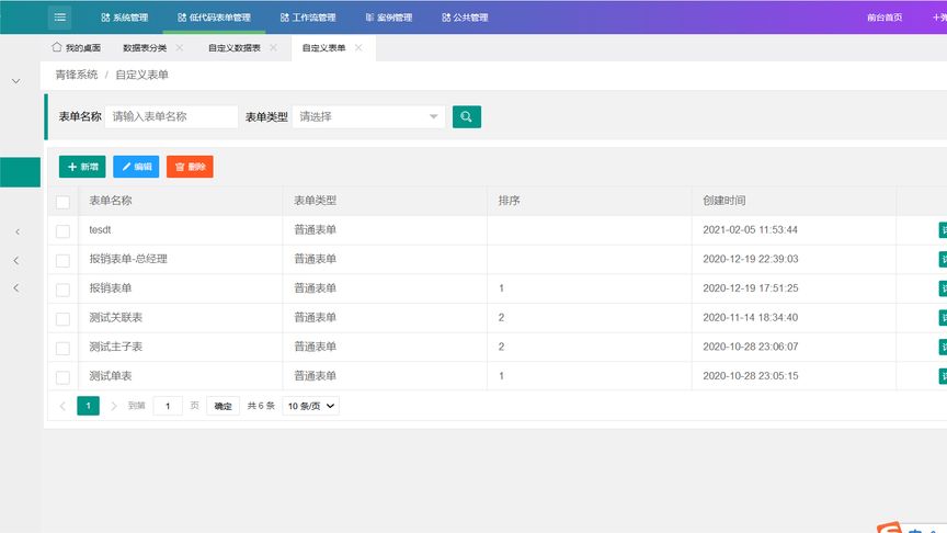 青锋OA系统-springboot、activiti拖拽表单代码讲解(三)