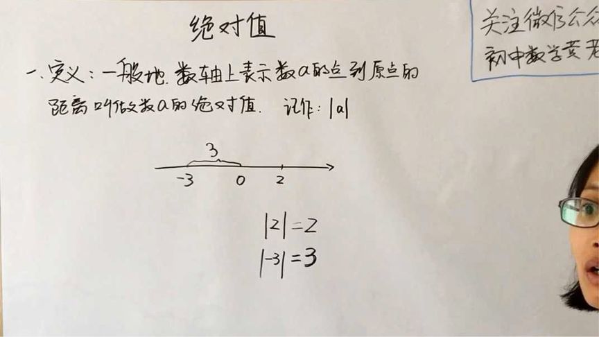 七年级数学上册:11什么是绝对值,怎么求一个数的绝对值